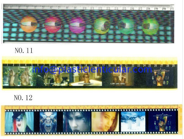 PLASTIC LENTICULAR 3D Lenticular Printed Plastic Straight ruler flip ...
