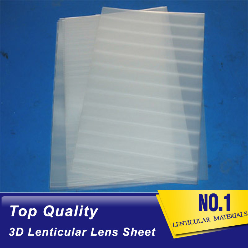 0.45mm 75lpi PET 3D Lenticular Lens Sheets with self adhesive sale / buy 3d lenticular plastic ...